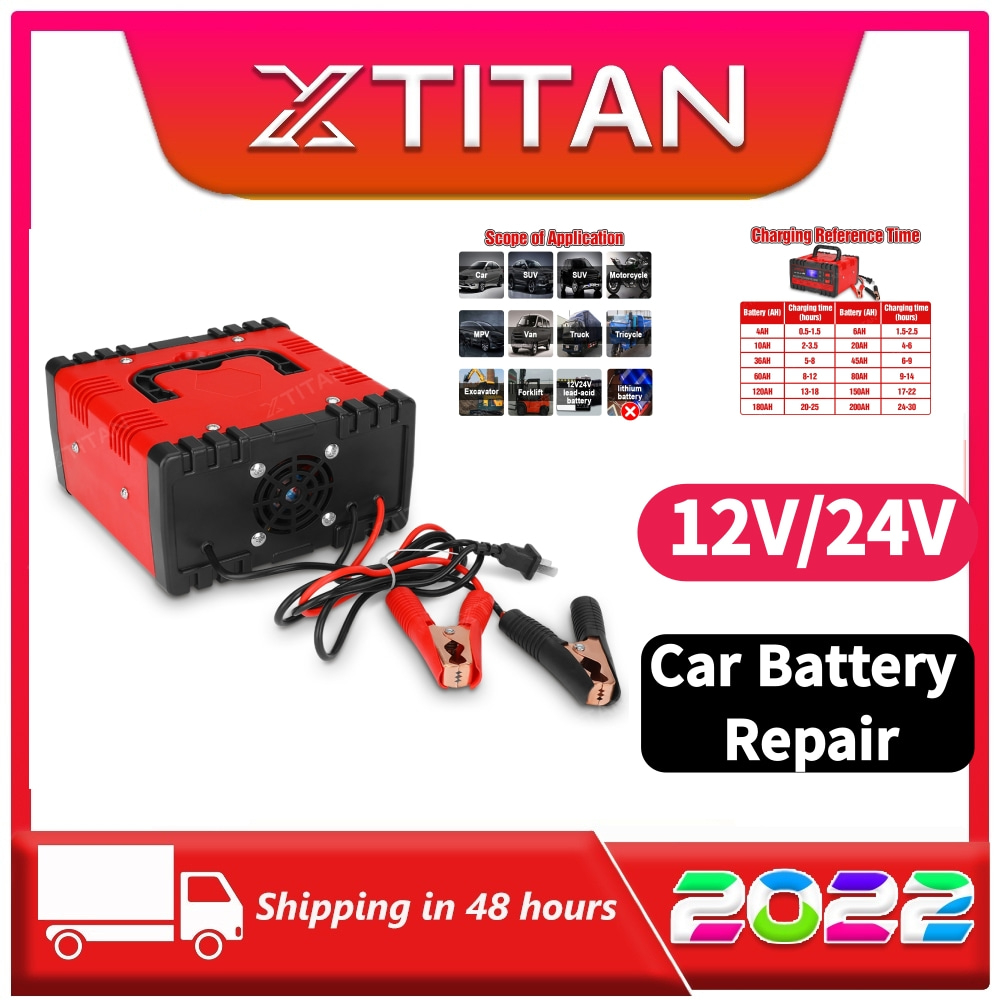【New】XTITAN Car Battery Charger Motorcycle Lorry Repair Charging Bateri Kereta Motorsikal ...
