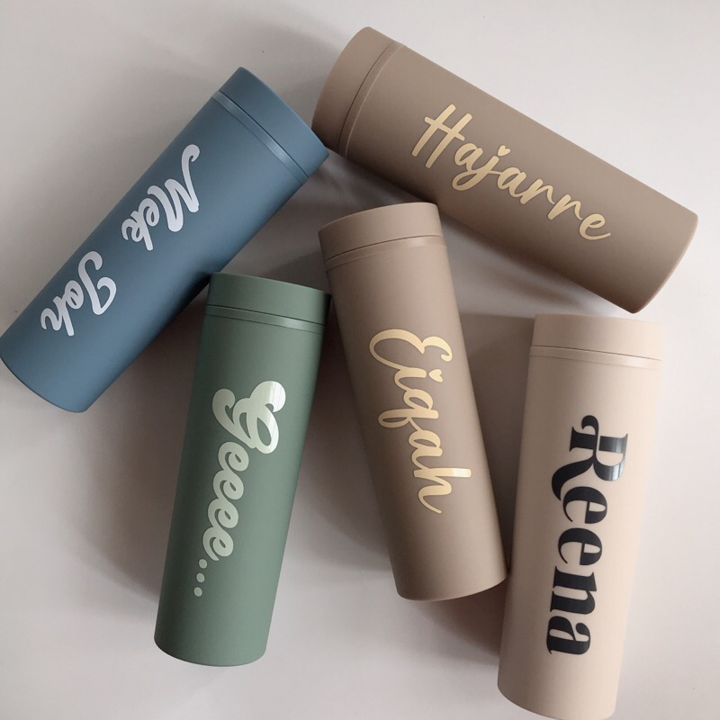 450 ML CUSTOM NAME CUTE TUMBLER MINIMAL AESTHETIC TUMBLER/WATER BOTTLE ...