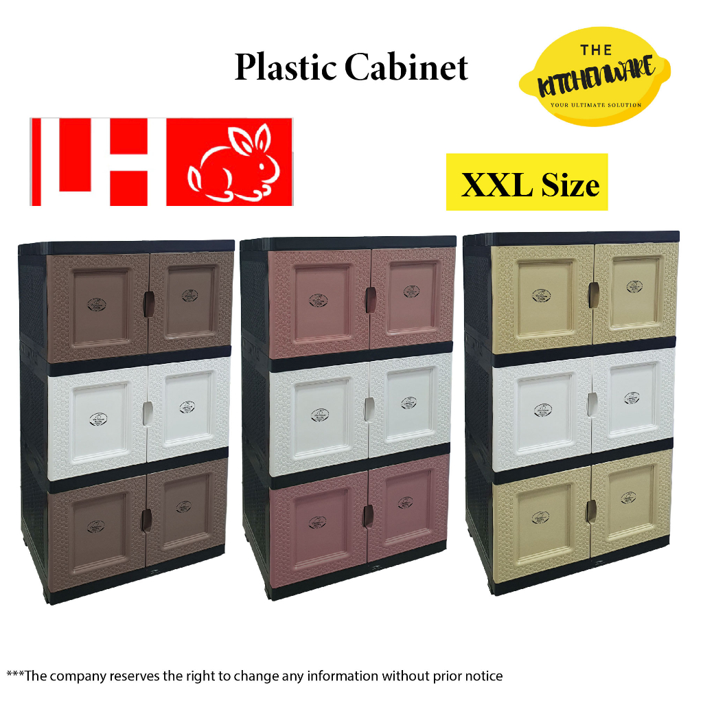3 Tier Plastic Cabinet Storage/ Almari Kabinet Plastik/ Almari ...