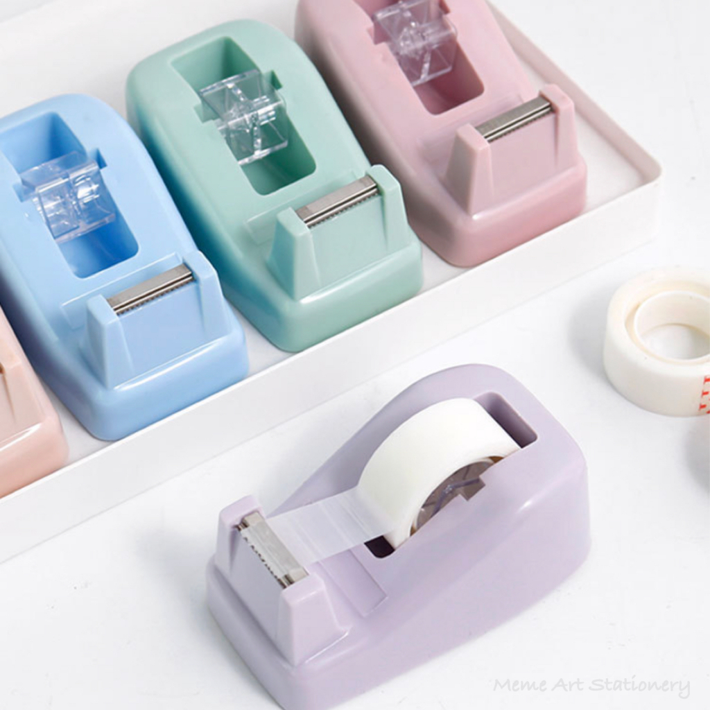 MEME Morandi Color Tape Dispenser Desk Office Use School Stationery Non ...