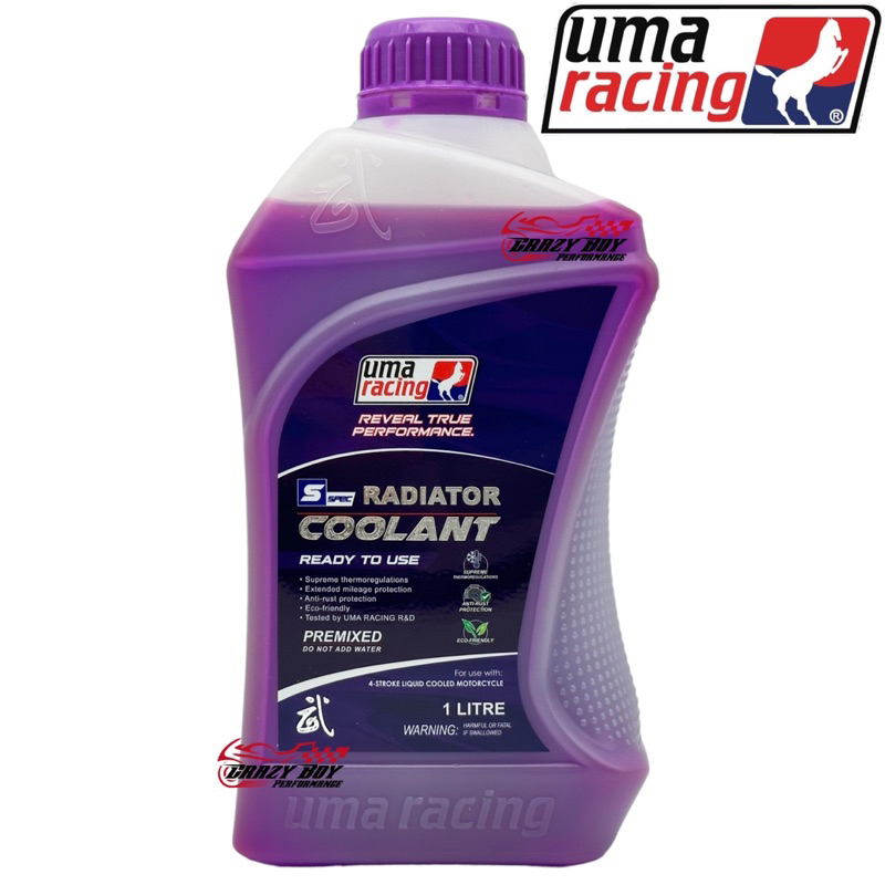 UMA RACING COOLANT 1L 1LITRE PREMIXED【COLOUR COOLANT PURPLE】100% ...