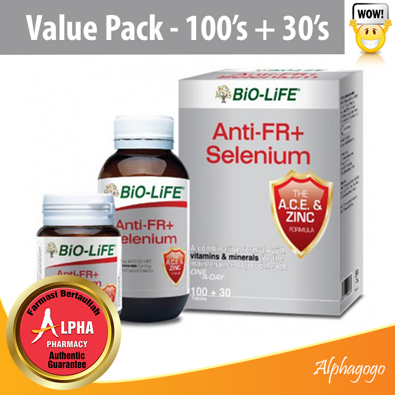 Bio-Life Anti-FR + Selenium (100 Tablets + 30 Tablets) | Shopee Malaysia