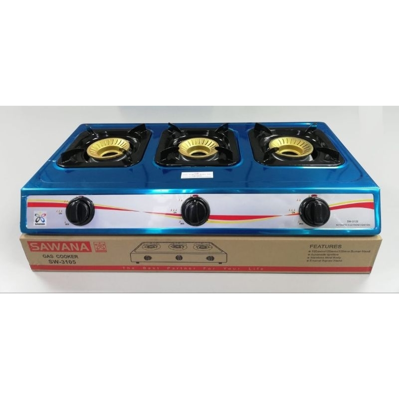 SAWANA GAS COOKER-SW 3 ring | Shopee Malaysia
