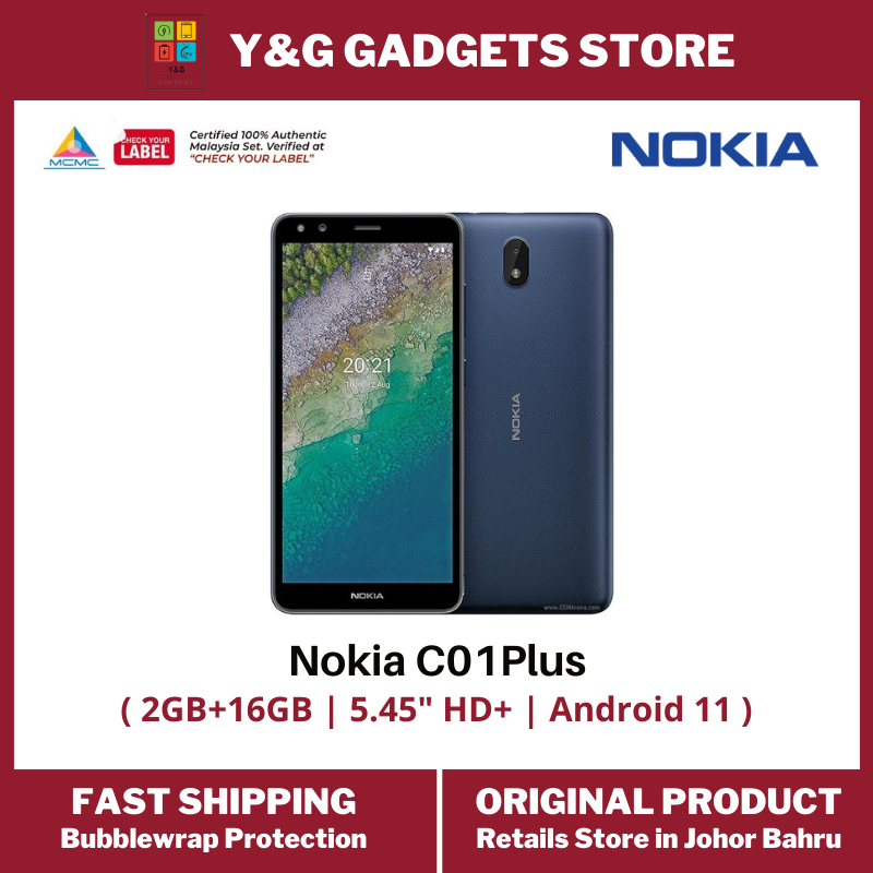 Nokia C01 Plus 4G Android 11 Go Edition ( 2GB RAM +16GB ROM ) 100% ...