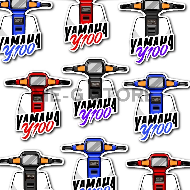 Sticker Motor Yamaha Y100 (matte) | Shopee Malaysia