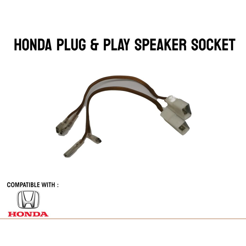 HONDA CITY CIVIC CRV HRV ACCORD FREED JAZZ SPEAKER SOCKET PLUG AND PLAY ...