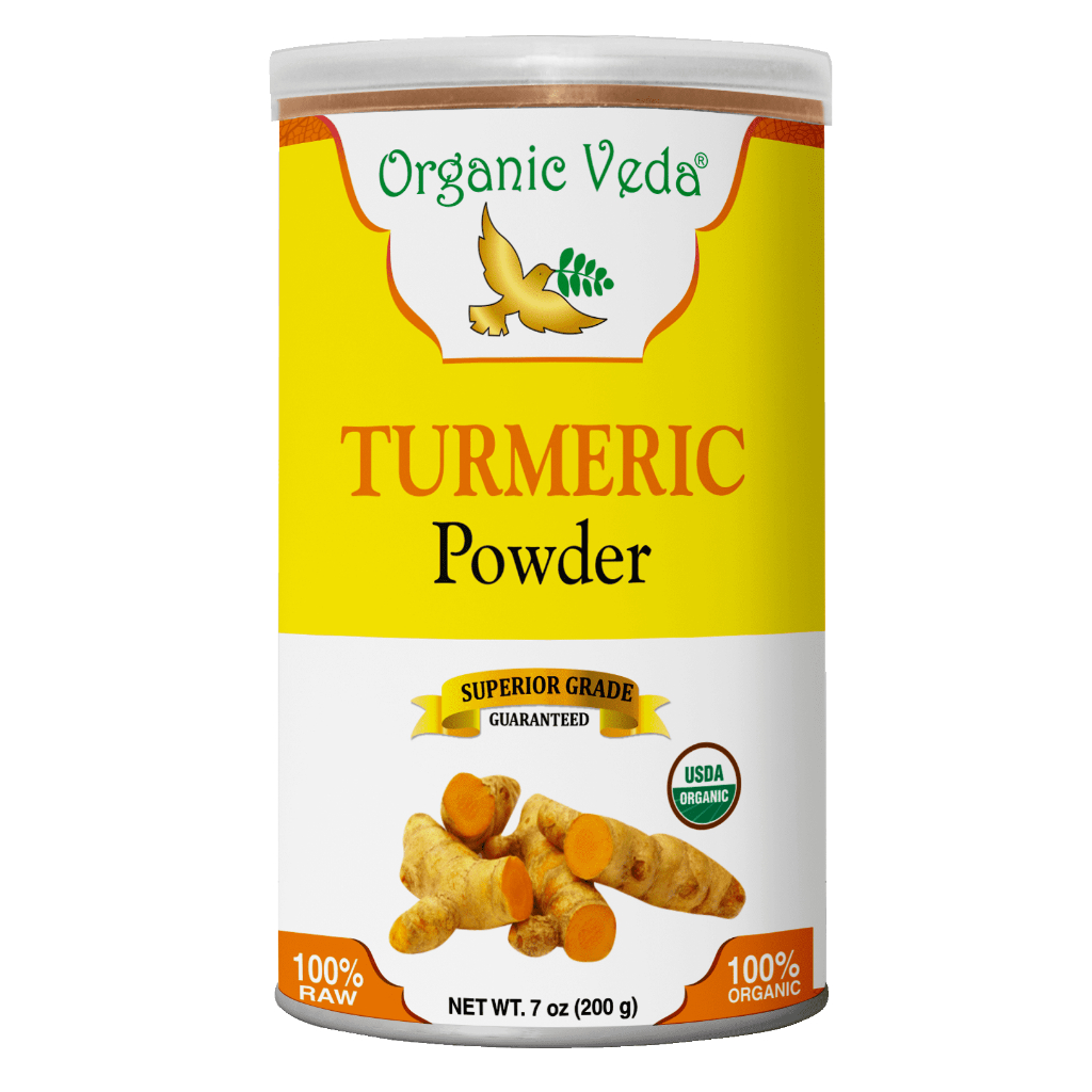 Organic Veda® Turmeric Powder 200 Grams / 7 oz (HALAL Certified)(USDA ...