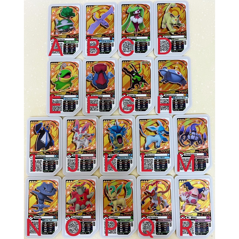 18pcs Set Pokemon Gaole Malaysia Lagend 3 Full Set 3⭐ Pokemon Monsters ...