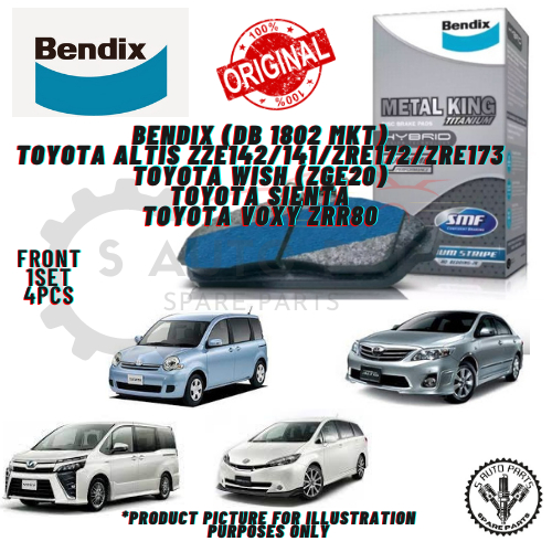 TOYOTA ALTIS ZZE142 / ZRE172 / WISH (ZGE20) / SIENTA / VOXY ZRR80 FRONT ...