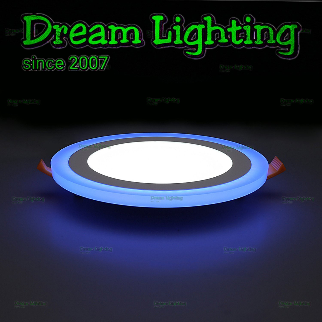 Dream Lighting / Double Color 6"inch 4"inch Blue Warm / LED Recessed ...