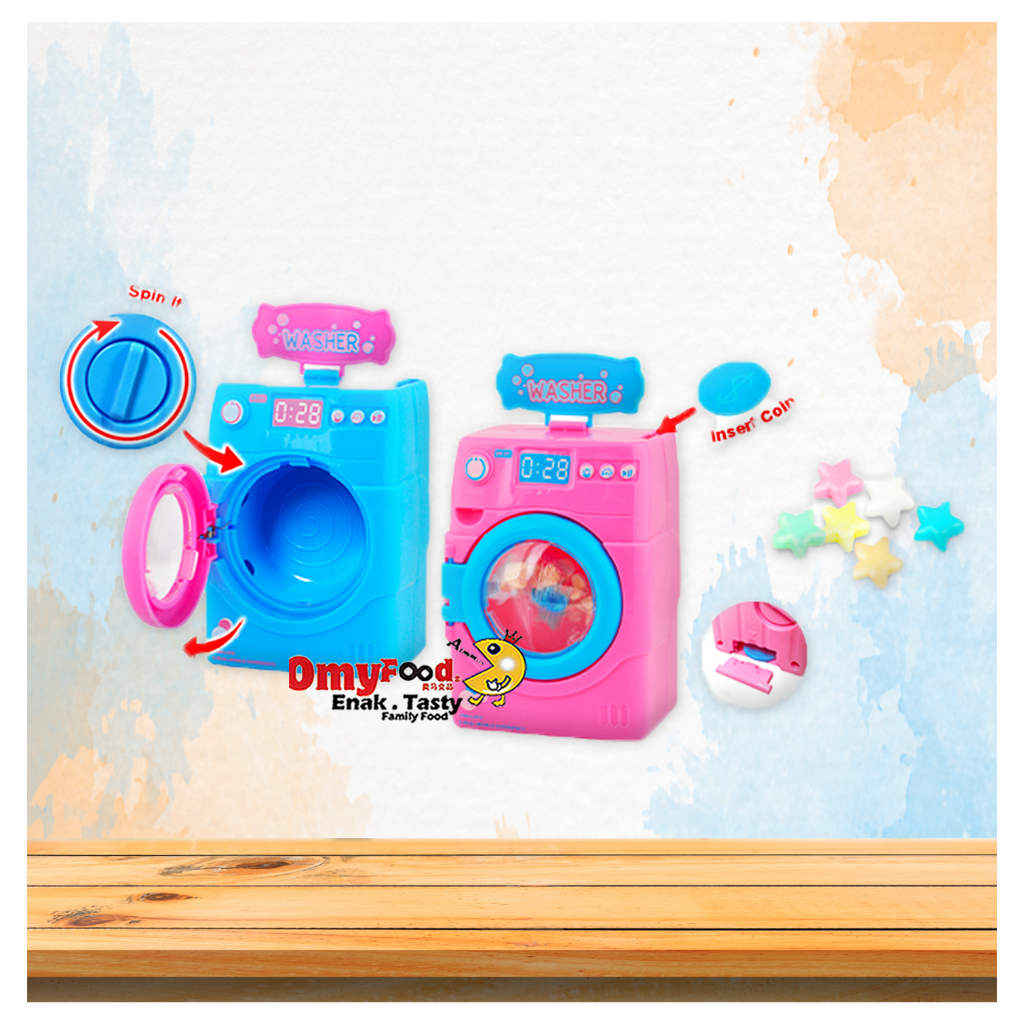 7g Toy's Castle Washing Machine Fruits Flavour Candy [OmyFood] | Shopee ...