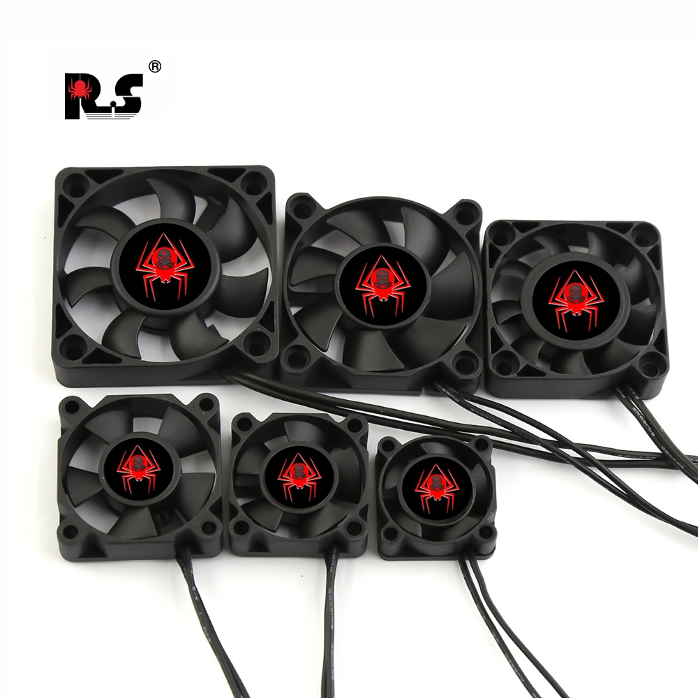 RS RC 25/30/35/40/50mm 8000RPM 5V-7V DC High Speed Turbo Fan For Motor ...