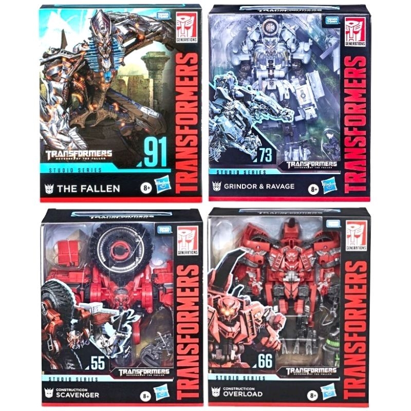 Transformers Studio Series 91 The Fallen 86 Slug 73 Grindor 66 Overload ...