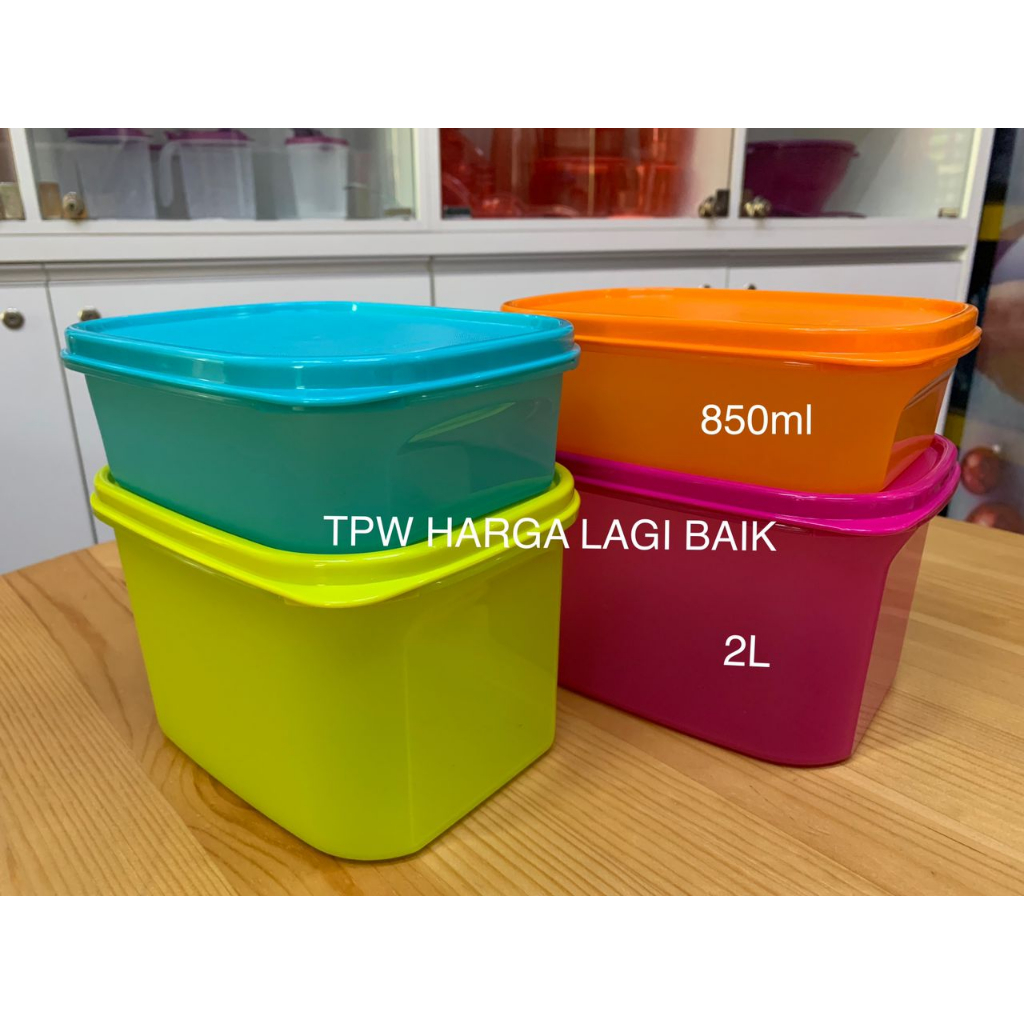 Tupperware Modular Mates Colourful Mini Rectangular Set (4pcs) | Shopee ...