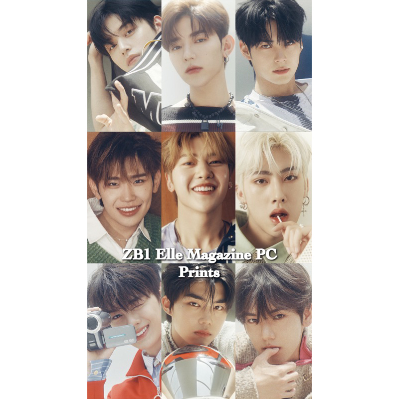 ZB1 ZEROBASEONE CGV KCON 2023 Elle Magazine Unofficial Photocards | Shopee Malaysia