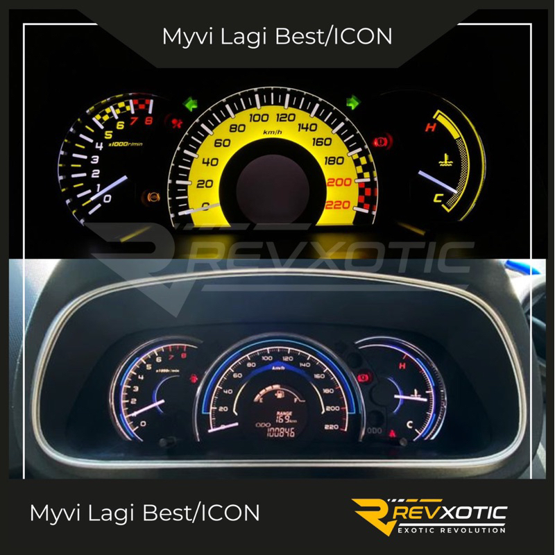 Papan Panel Meter Custom Perodua MYVI GEN-2 Gen2 Lagi Best ICON ...