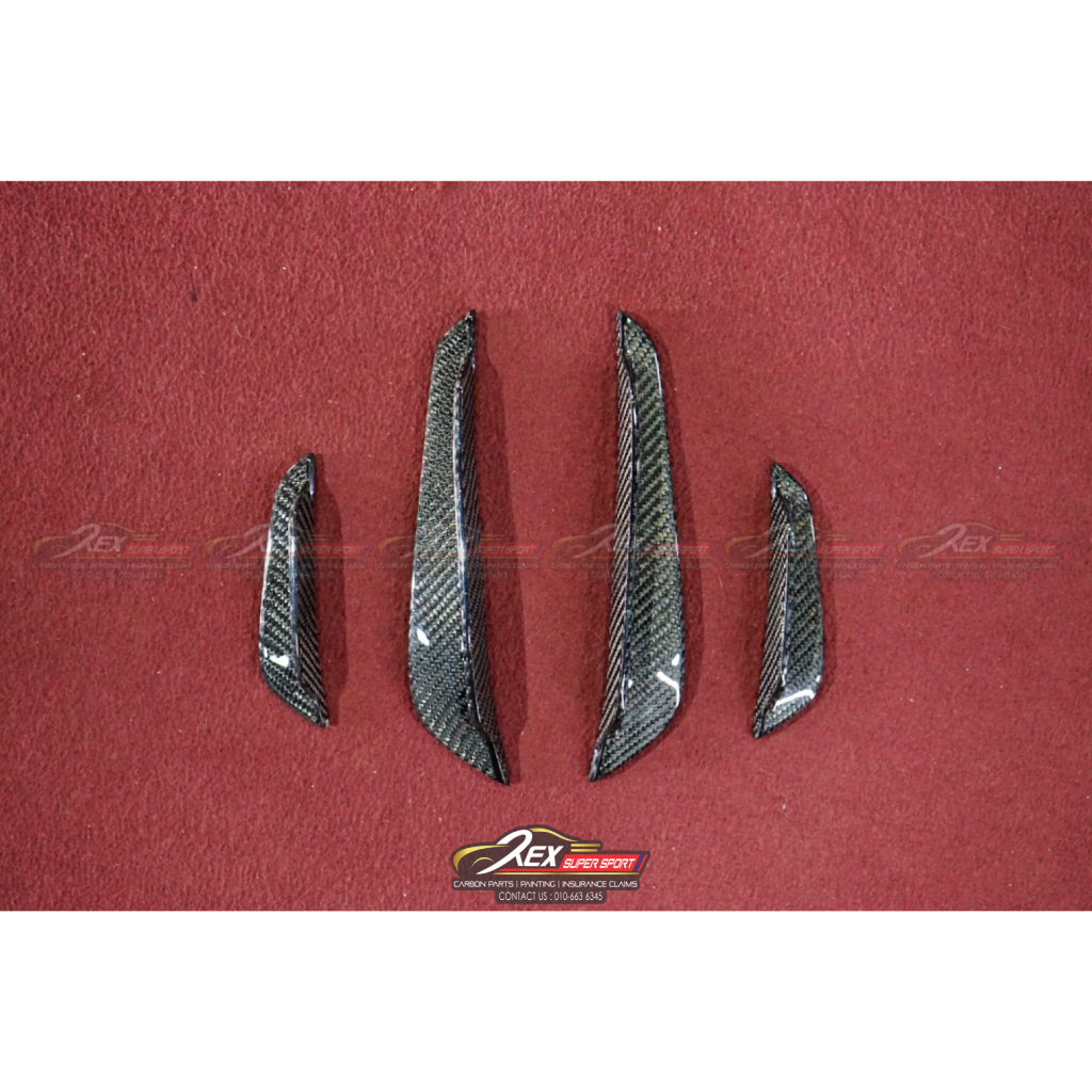 Mercedes Benz CLA W118 200 250 45s AMG Front Canard TK Real Carbon ...