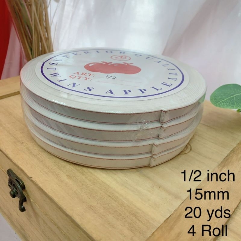 AB Getah Kain /Getah Pinggang Kain/Getah Seluar Red Line 1"inch,1/2inch ...