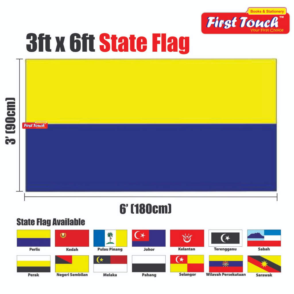 [Part 1] Bendera Negeri State Flag All Malaysia Jalur Gemilang Banting ...