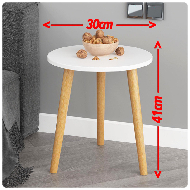Coffee Table Small Meja Kopi Kecil Kayu Tebal Laundry Table | Shopee ...