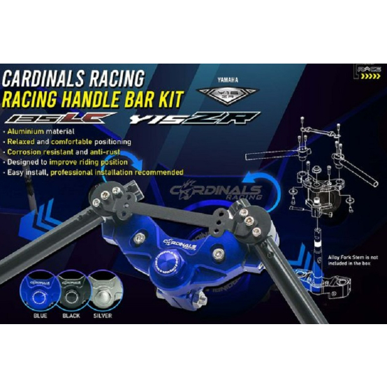 HONDA RS150 V1-V2 / Y15 / LC135 / Y16 CARDINALS RACING HANDLE BAR SET ...