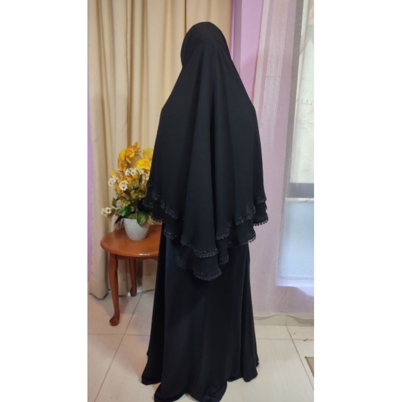 Khimar Lace + purdah (set) | Shopee Malaysia