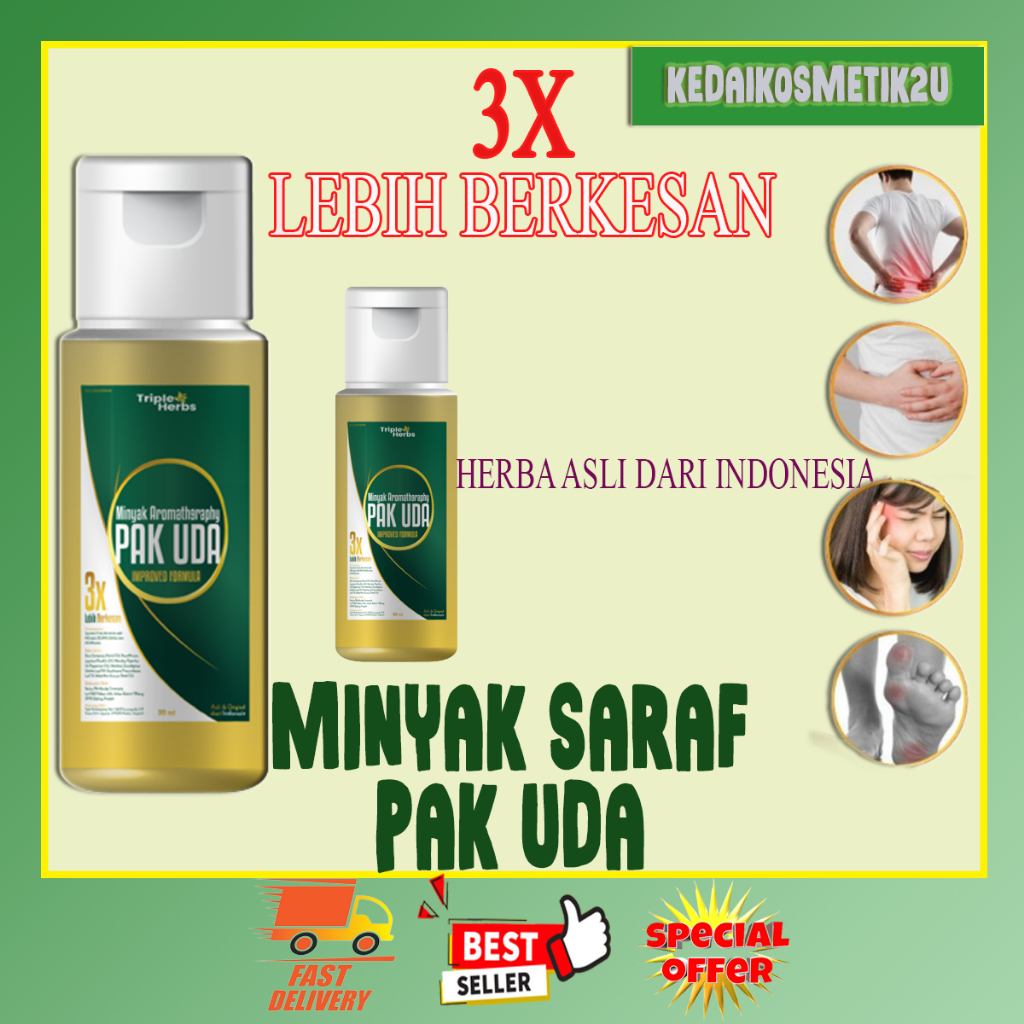 [ READY STOCK ] MINYAK SARAF PAK UDA ORIGINAL MINYAK SARAF PAK UDA ...
