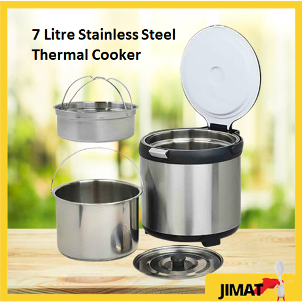 7 Litre Stainless Steel Thermal Cooker | Magic Cooker | Shopee Malaysia