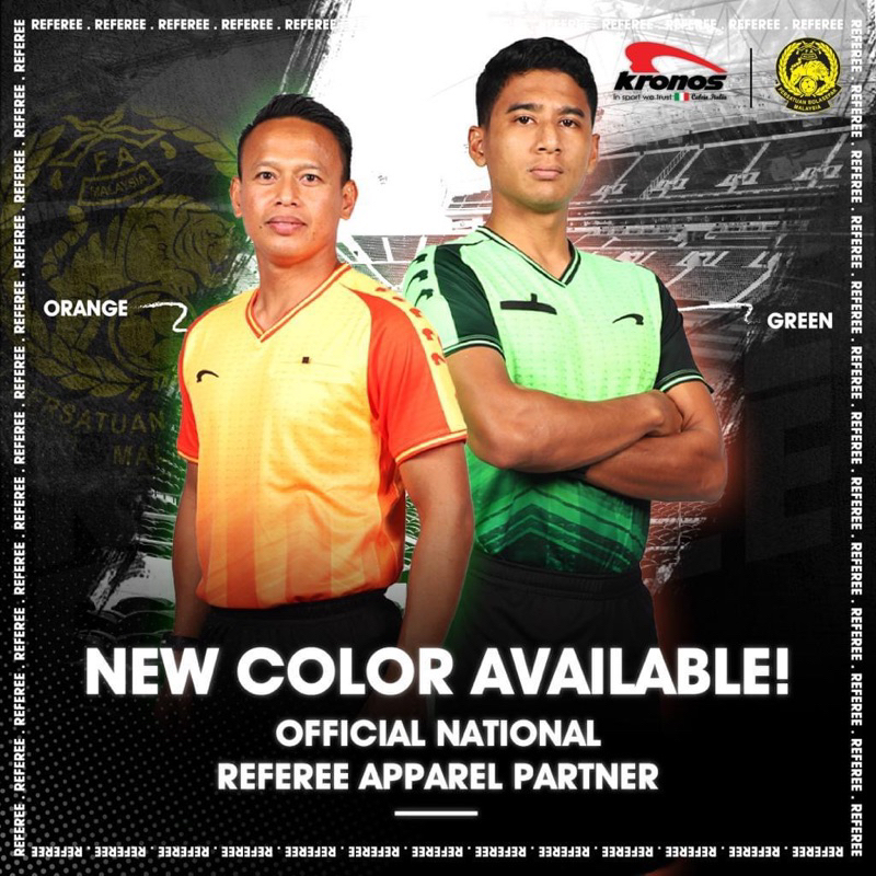 Kronos 2024 FAM official referee tee KVNM1 23002/24010 | Shopee Malaysia