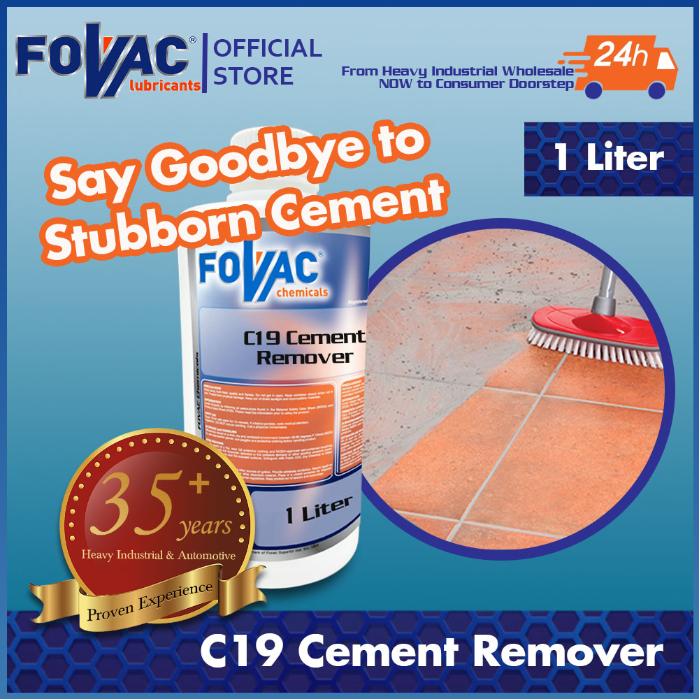 FOVAC C19 Cement Remover Tiles, Mosaic Cleaner / Pencuci Mozek Lantai ...