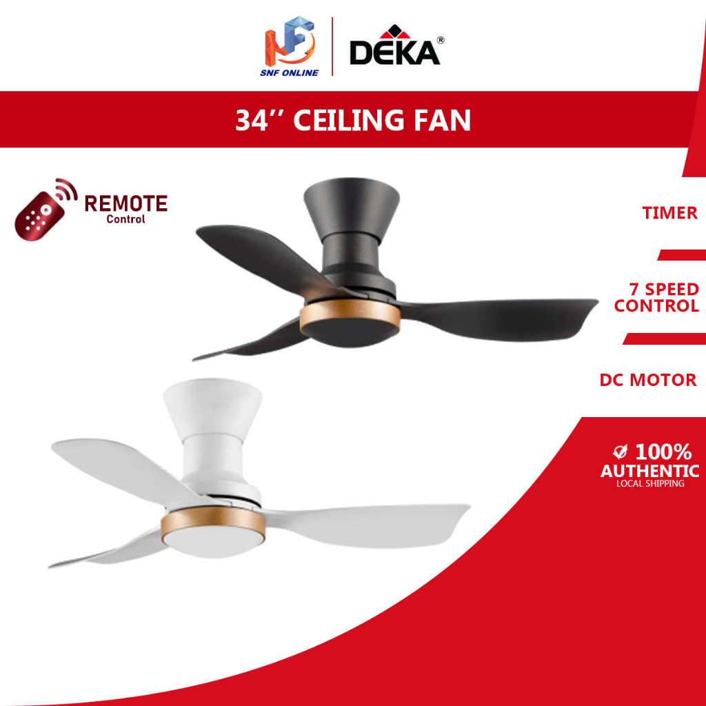 Deka 3 Blade 34” Concept Mini DC Motor Ceiling fan CONCEPT MINI ...