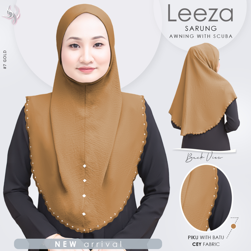 🔥New Arrival🔥 Tudung Sarung Leeza CEY Ironless Finishing Kelim Piku ...