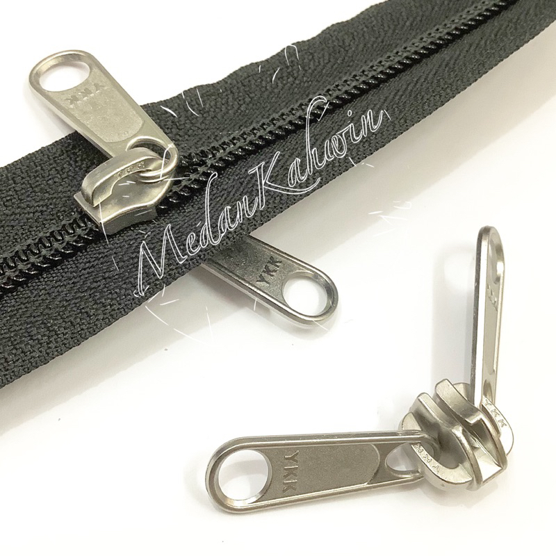 #BJ2020 Kepala Zip Nylon YKK #3, #5, #8, #10 dan Aksesori YKK Nylon ...