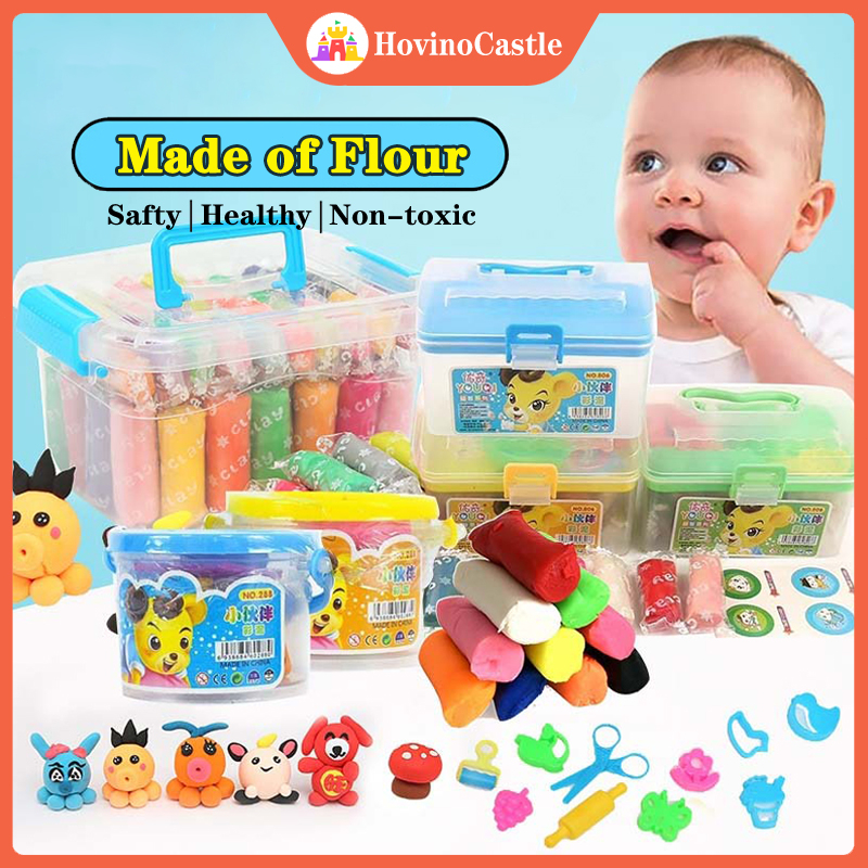 36 Colors Plasticene Set Ultra-Light Clay Non-toxic Color Mud Toy ...