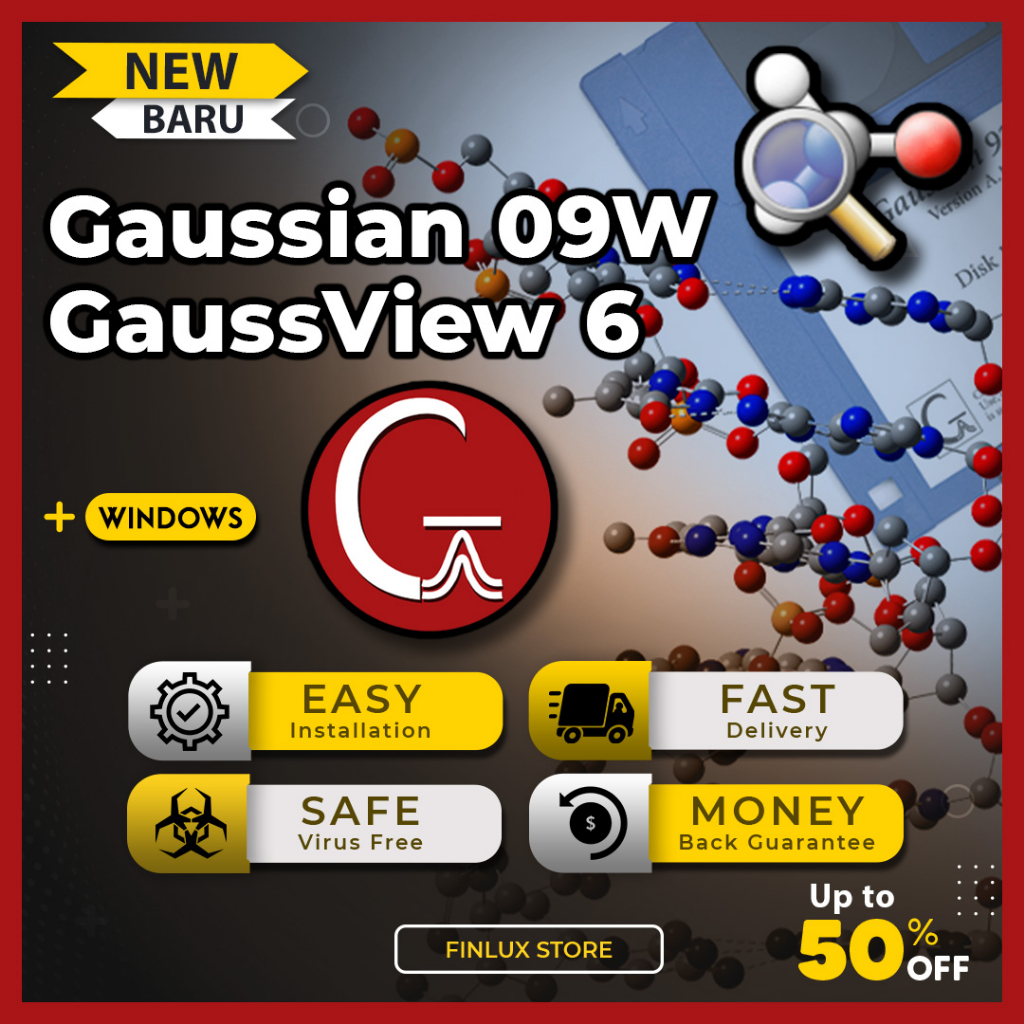Gaussian 09W v9.5 & GaussView v6.0.16 Lifetime For Windows (64-Bit ...