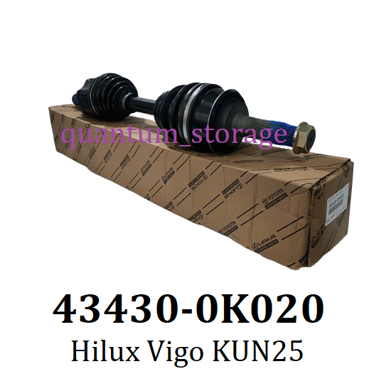 Toyota Drive Shaft Driveshaft Front 43430-0K020 Hilux Vigo KUN25 KUN26 ...