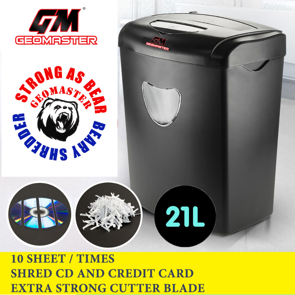 Heavy Duty Paper Shredder Machine Shred CD , Staplers , Paper Clip ...