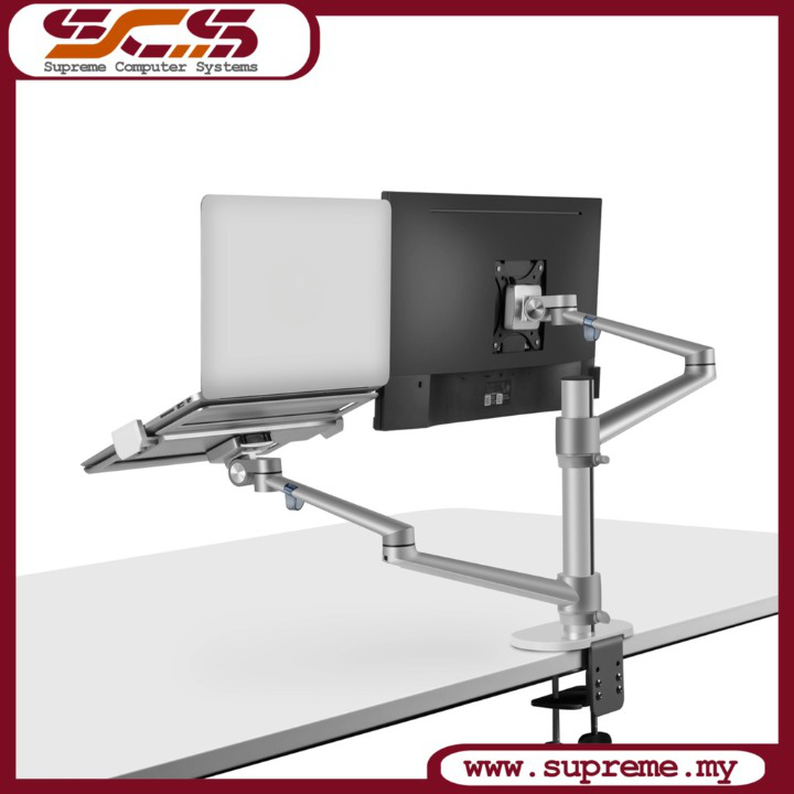 Ergonomic Dual Monitor Arm/Laptop Arm/Monitor Stand Height Adjustable ...