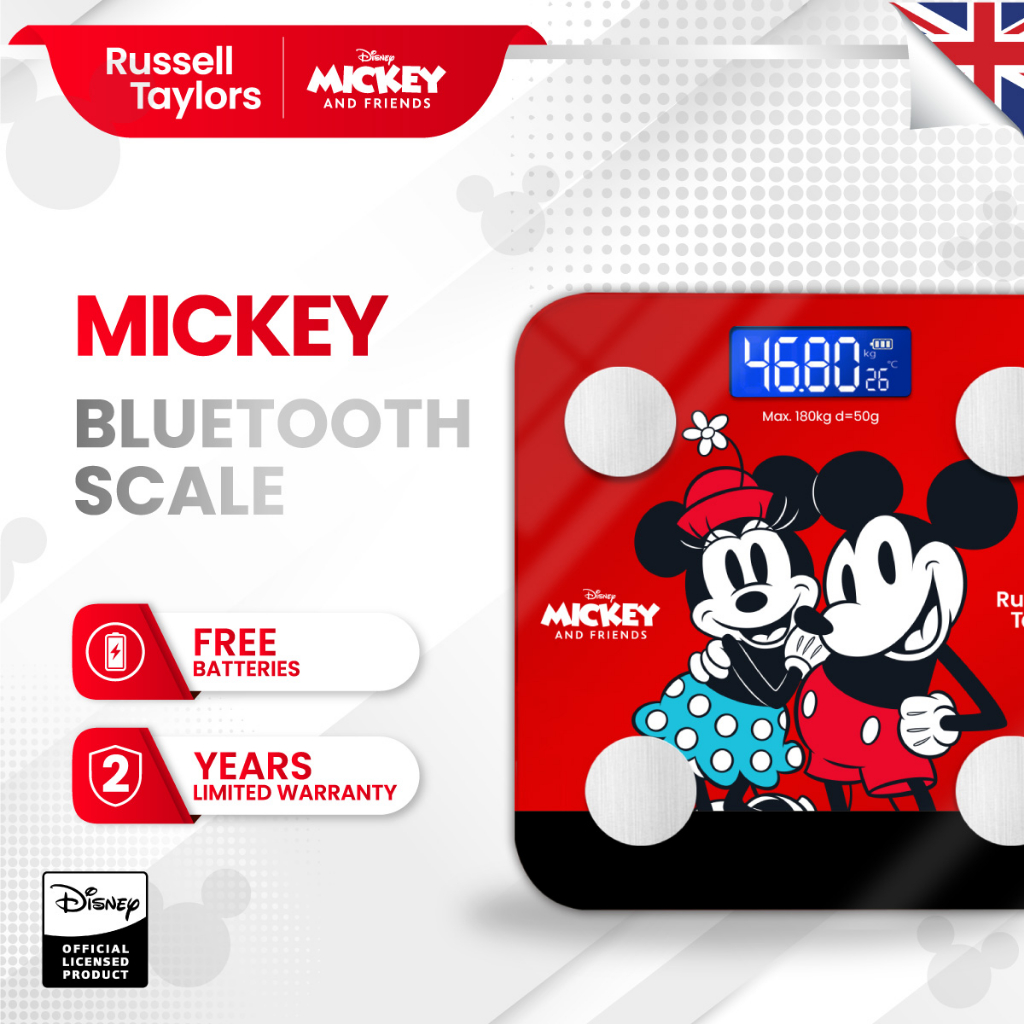 Russell Taylors x Disney Mickey And Friends Bluetooth Body Fat Smart ...