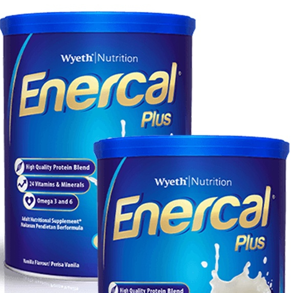 Enercal Plus 1.8kg (2x900g) Wyeth Nutrition Vanilla Strength 24 Vitamin ...