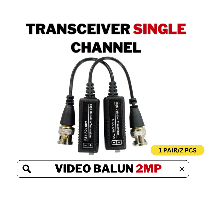 HIKVISION CCTV Video Balun 2MP 1080P Passive HDCVI AHD TVI Transceiver ...