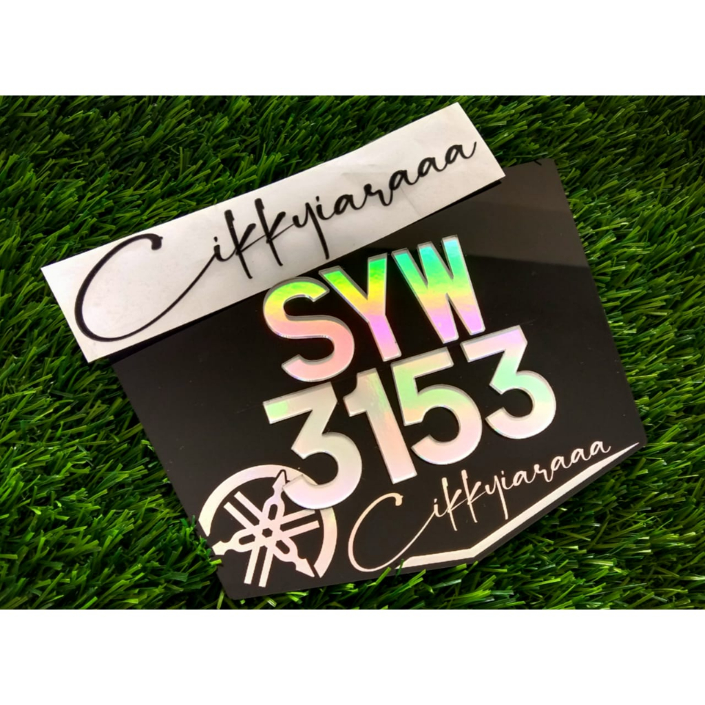 PAPAN PLATE DESIGN CUSTOME NAMA /LOGO TANAM | Shopee Malaysia