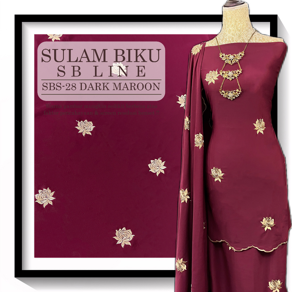 Kain Pasang Songket Sulam Biku SB Line Exclusive Limited Edition Bidang ...