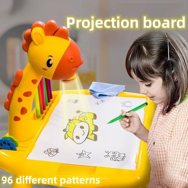 Multifunctional projection painting table small deer cartoon shape ...