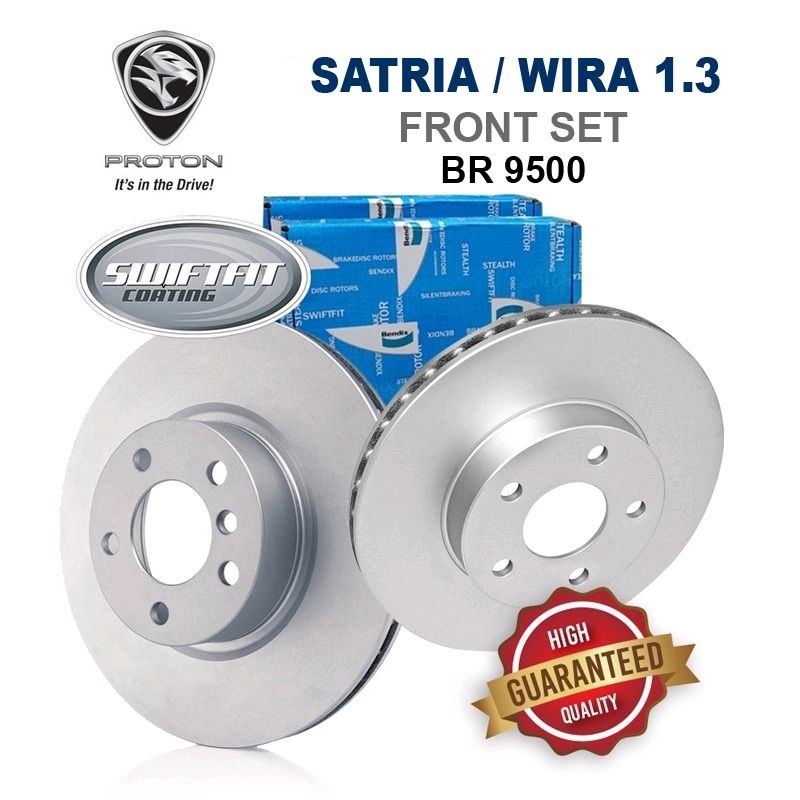 riginal Bendix Disc Rotor Set [BR9500] - Proton Satria Wira 1.3 Front ...