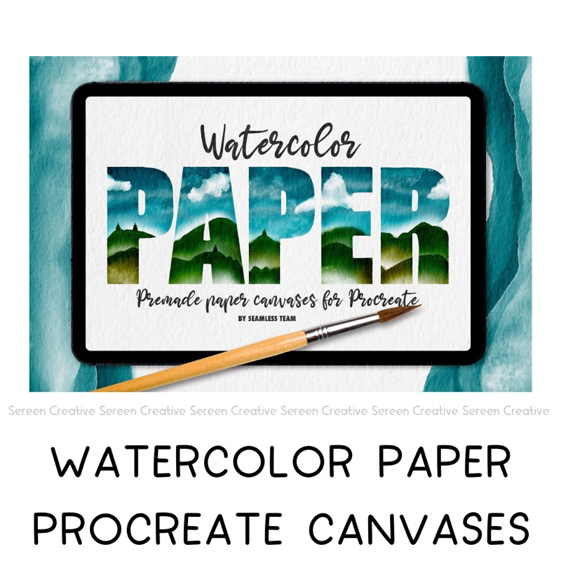 P562 Watercolor Paper Canvases for Procreate (Paper texture) | Shopee ...