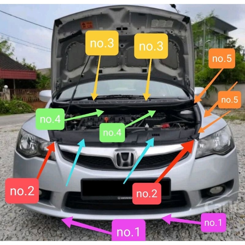 honda civic sna clips | Shopee Malaysia