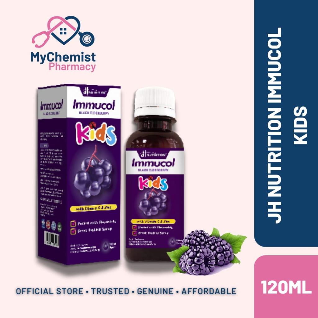 JH Nutrition Immucol Kids (Black Elderberry) 120ml - Good for Influenza ...
