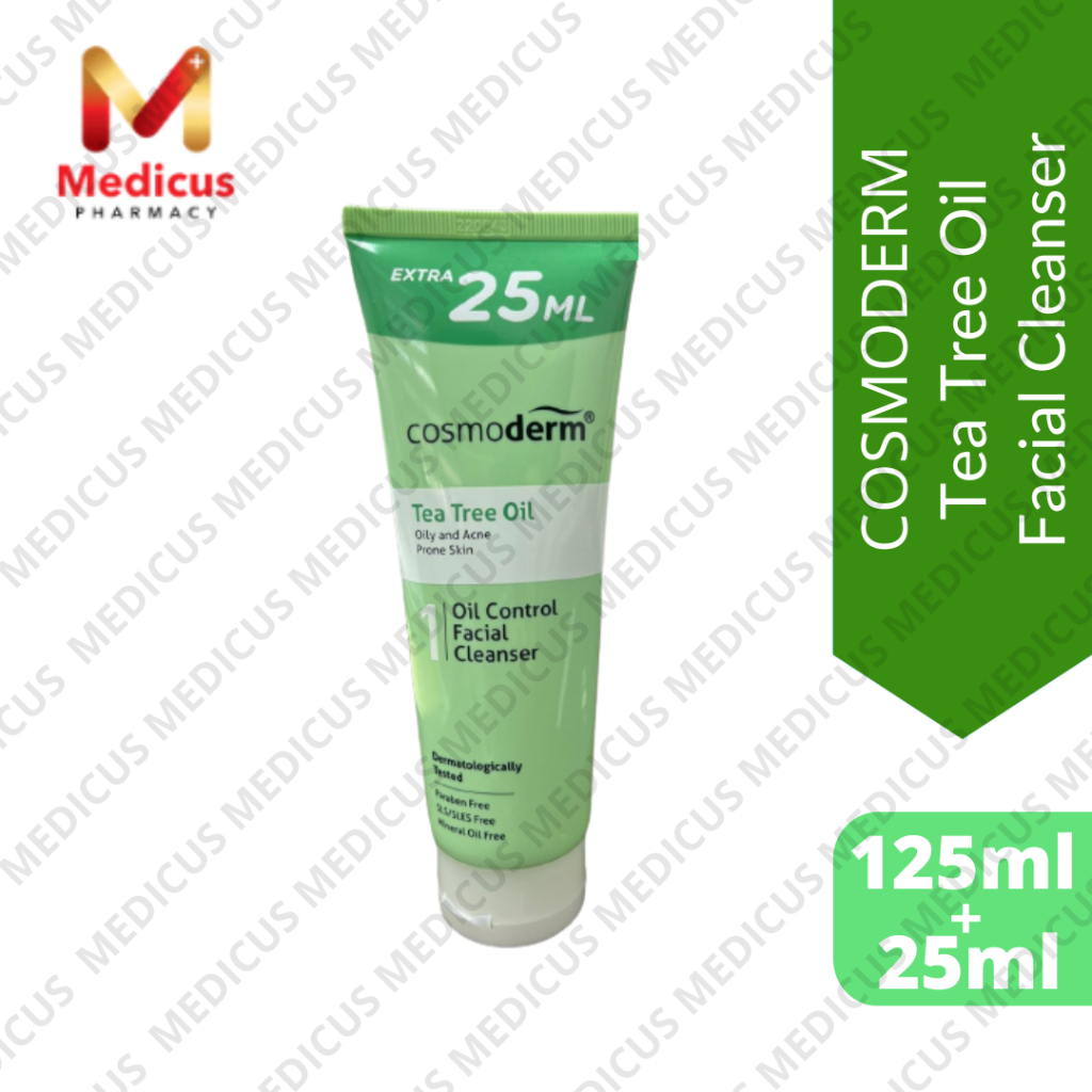 [EXTRA 25ML] Cosmoderm Tea Tree Oil Oil Control Facial Control Facial ...