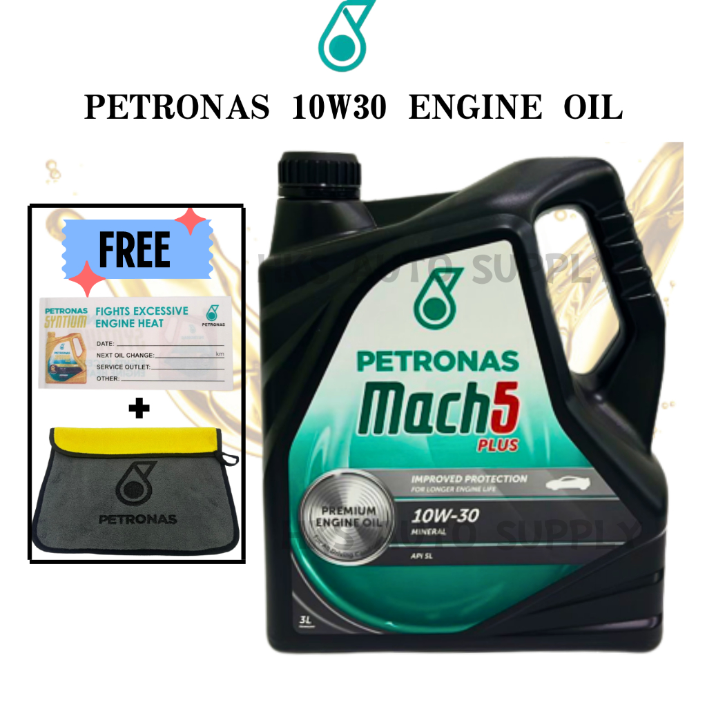 100% original Petronas Mach 5 PLUS 10W-30 10W30 SN/CF Engine Oil 3L ...